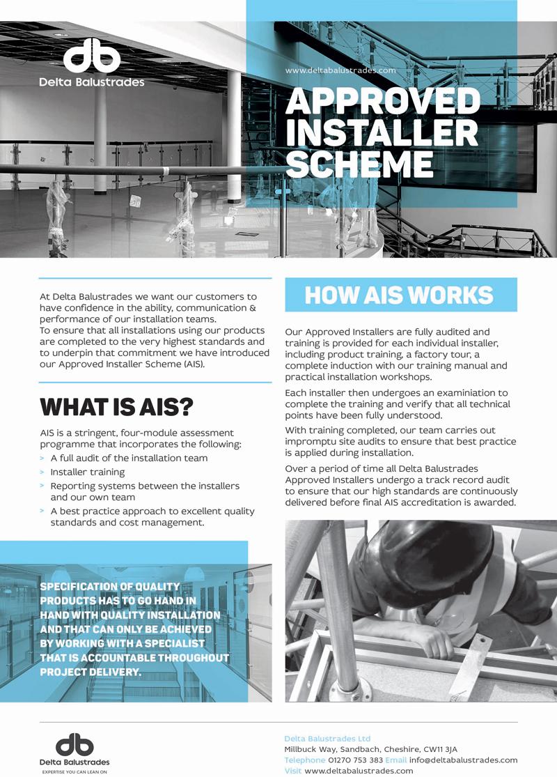 Approved Installer Scheme - Delta Balustrades